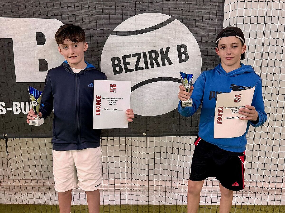 Hallenbezirksmeisterschaften der Jugend - Württembergischer Tennis-Bund